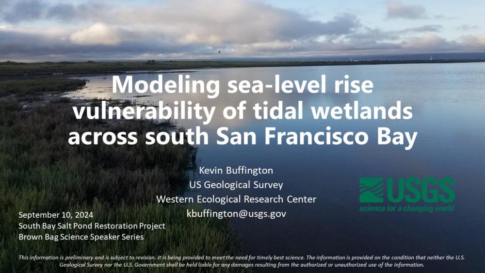 Modeling sea-level rise vulnerability for tidal wetlands of south San Francisco Bay | South Bay ...